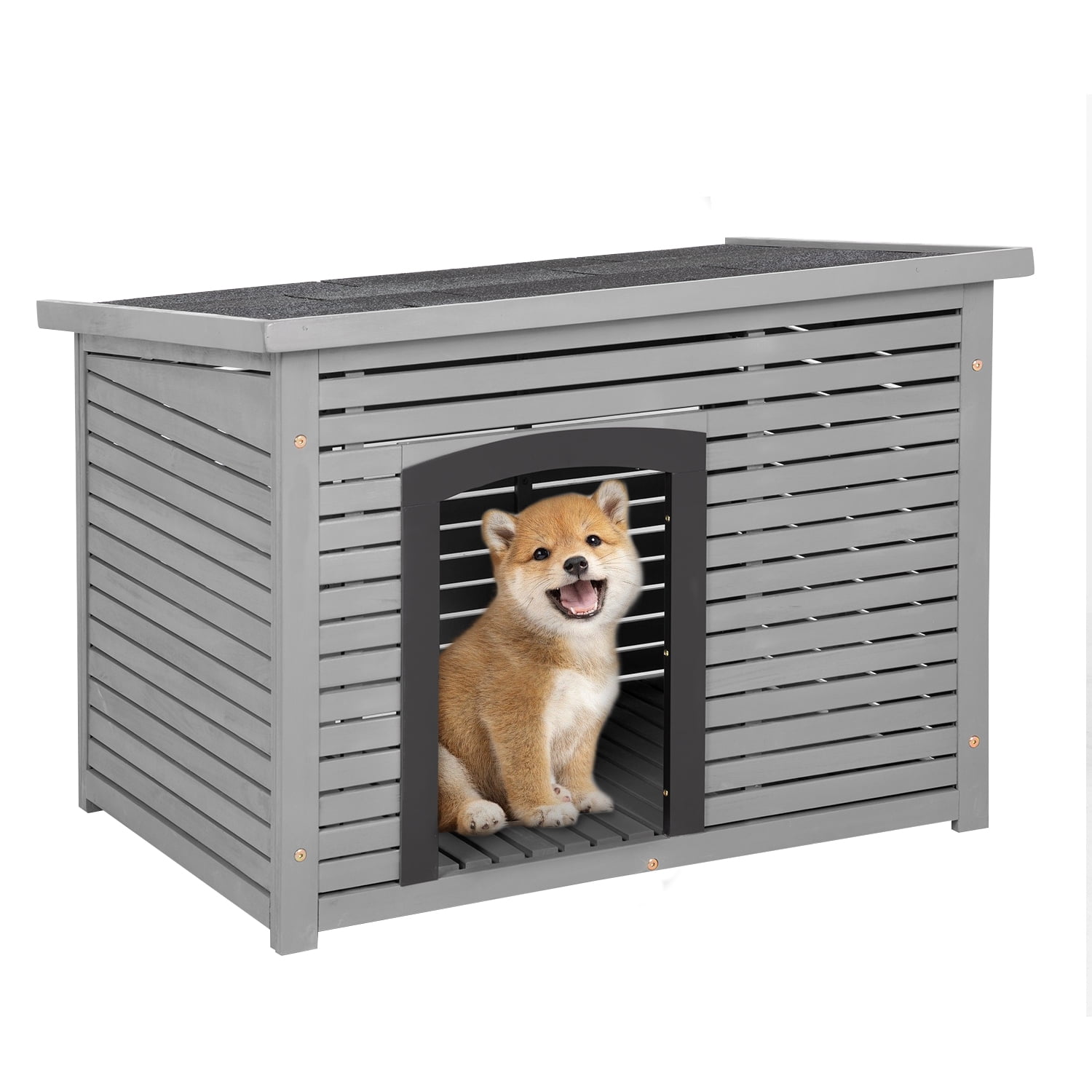 BestPet Dog House Outdoor 35" Insulated Dog Kennel Weatherproof Durable ...