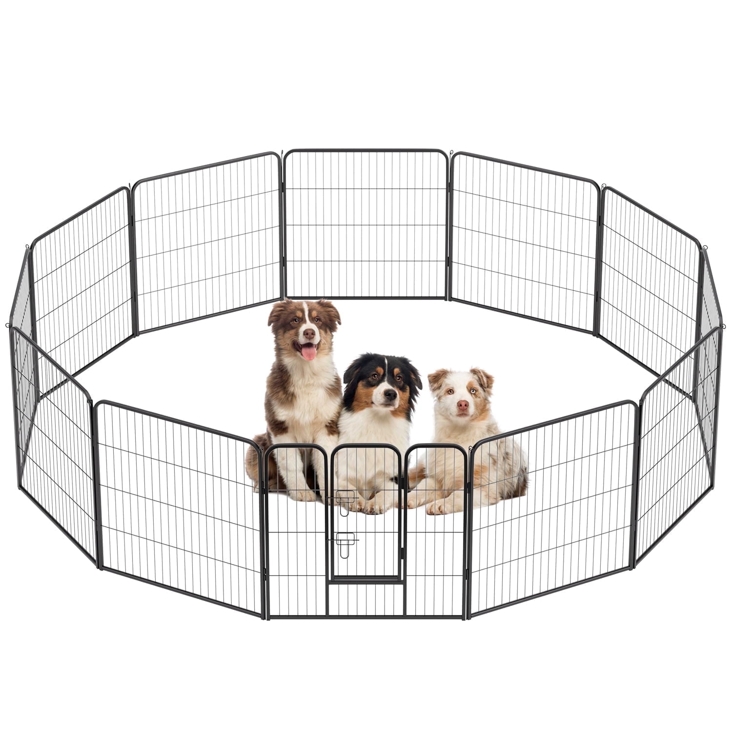 Bestpet Dog Playpen, 32 Inch Height 12 Panels Exercise Pen with Door ...