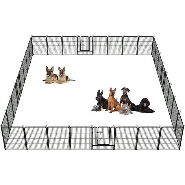 "BestPet Adjustable Large Indoor Exercise Dog Playpen, 32"" Height, 32 ...