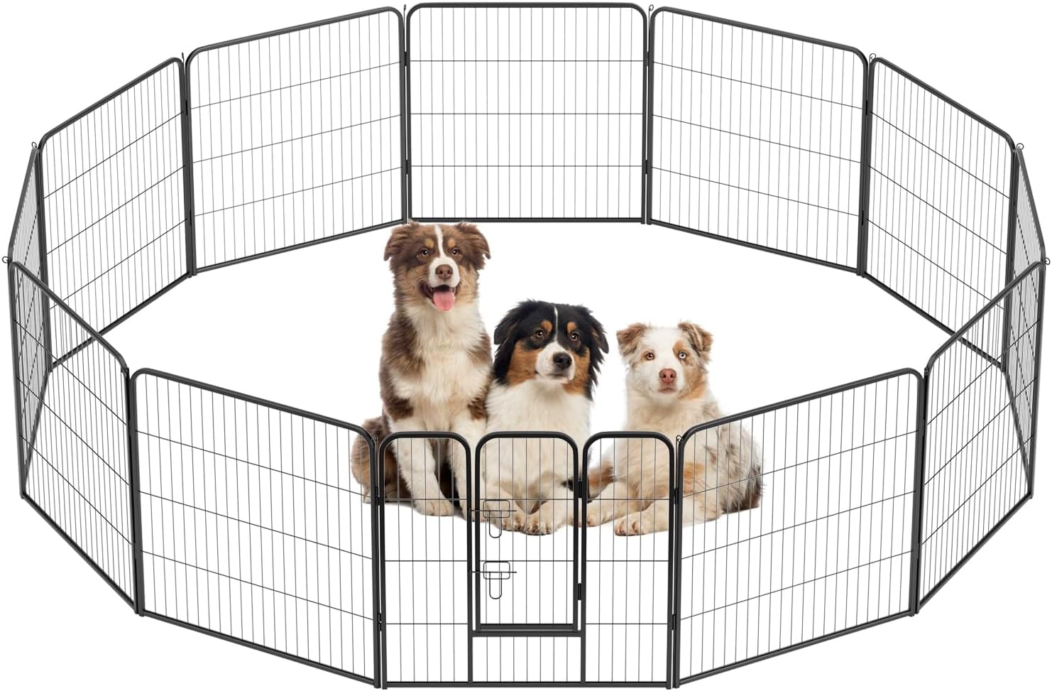 BestPet Dog Playpen Pet Dog Fence 40 inch Height 16 Panels Metal Dog ...