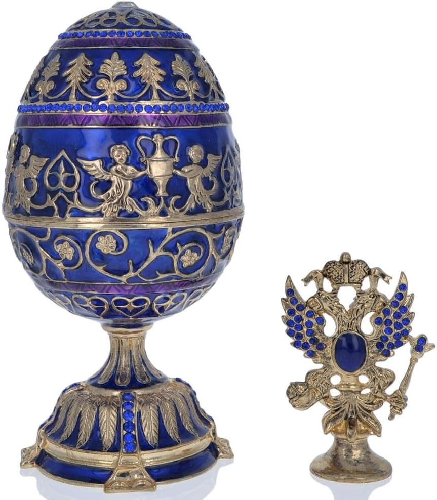 BestPysanky 1912 Tsarevich Royal Imperial Easter Egg 5.5 Inches - Walmart.com