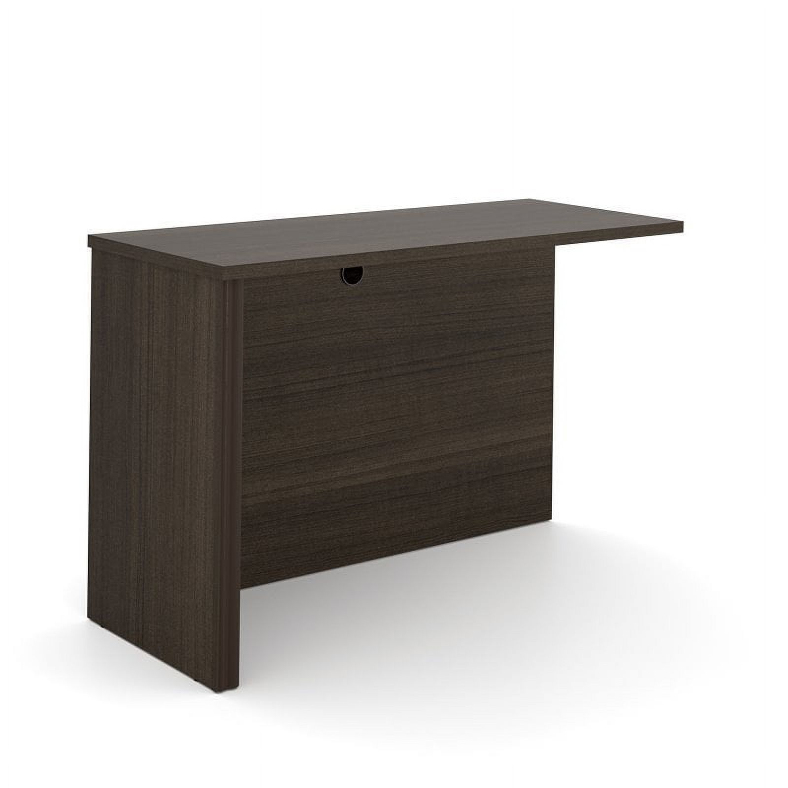 Bestar Embassy Return Table in Dark Chocolate - Walmart.com