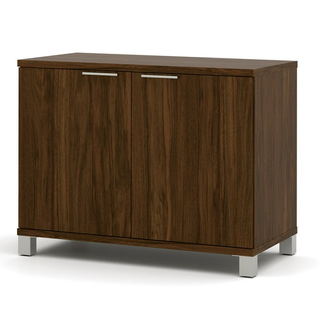 Bestar Pro-Linea 2-Door Storage Unit, Oak Barrel - Walmart.com