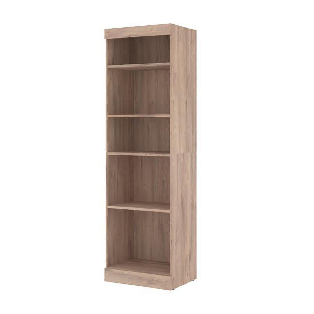 Bestar Pur 25W Bedroom Cabinet Closet Organizer in Rustic Brown ...