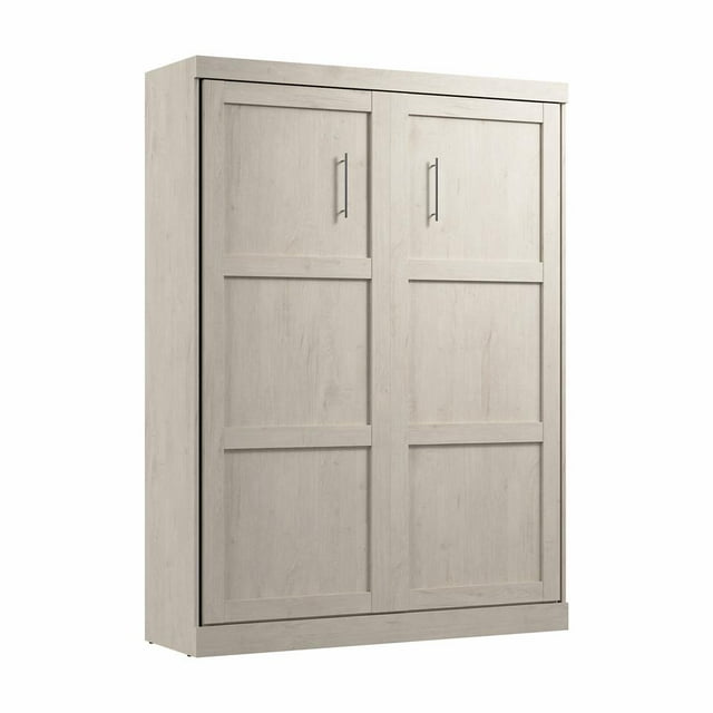 "Bestar Pur Modern 65"" Wall Mounted Engineered Wood Queen Murphy Bed ...