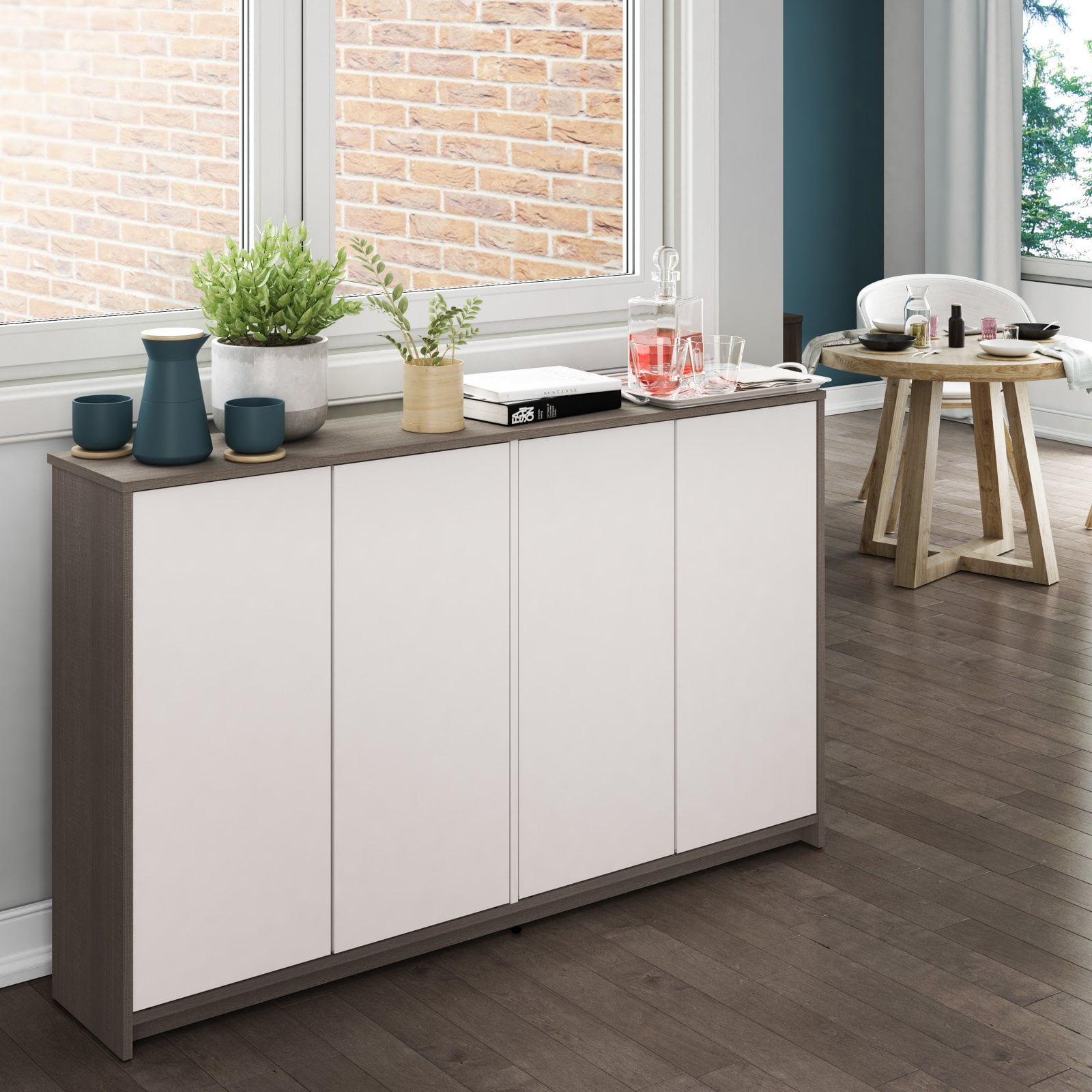 Bestar Small Space Storage Unit - Walmart.com