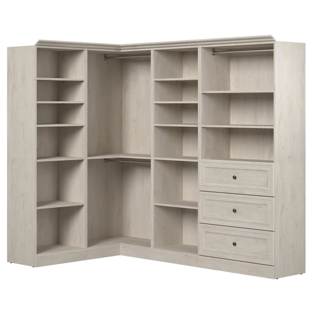 "Bestar Versatile 97"" Open Storage Clothes System Walk-In Closet ...
