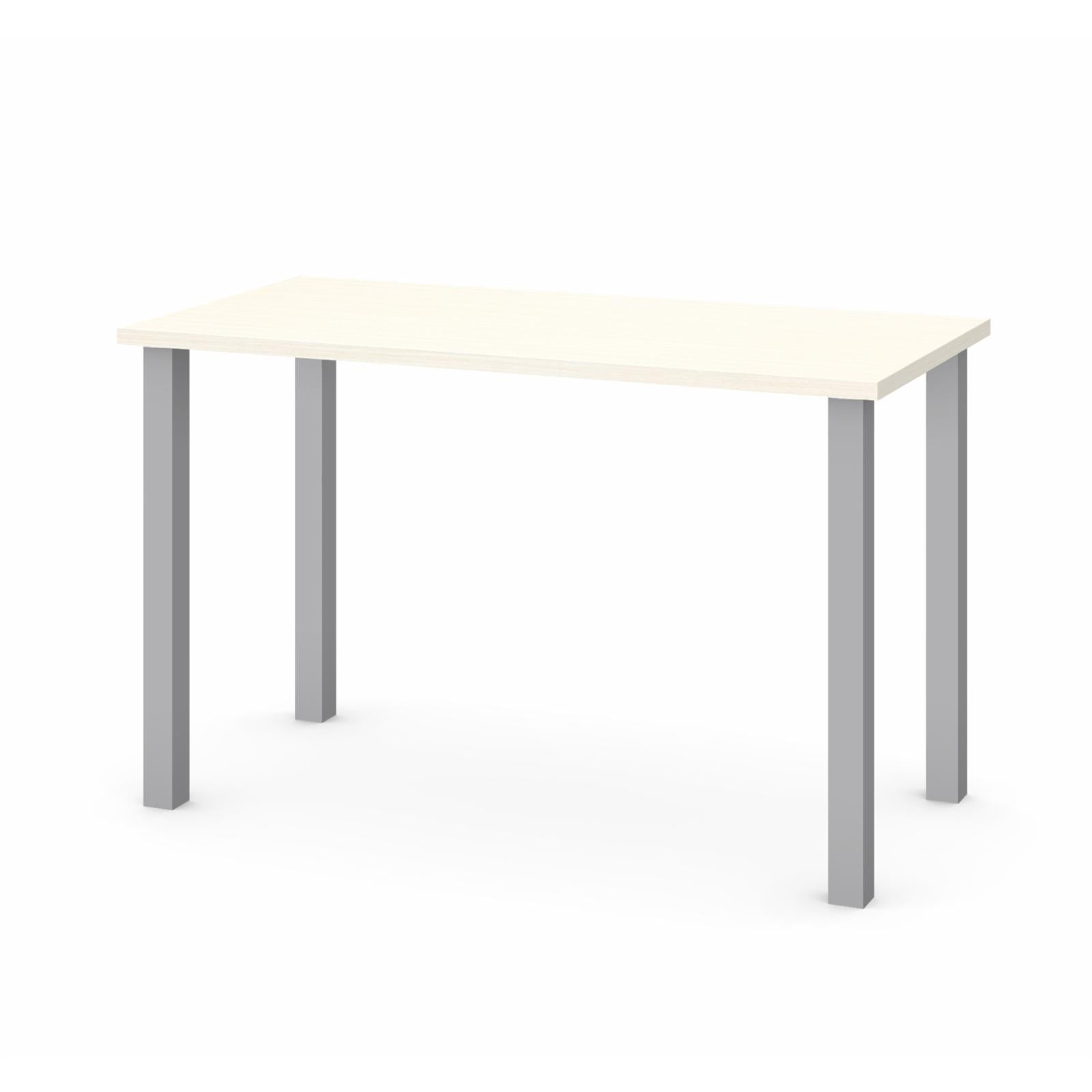 Bestar Work Surface Table with Square Metal Legs - Walmart.com