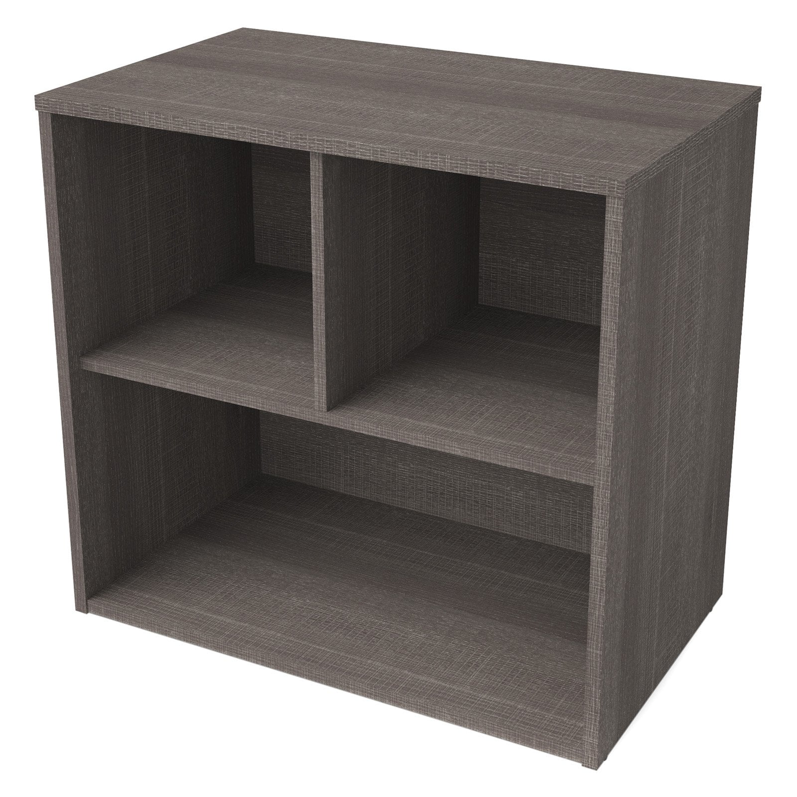 Bestar i3 Plus 31W Low storage unit in bark grey - Walmart.com