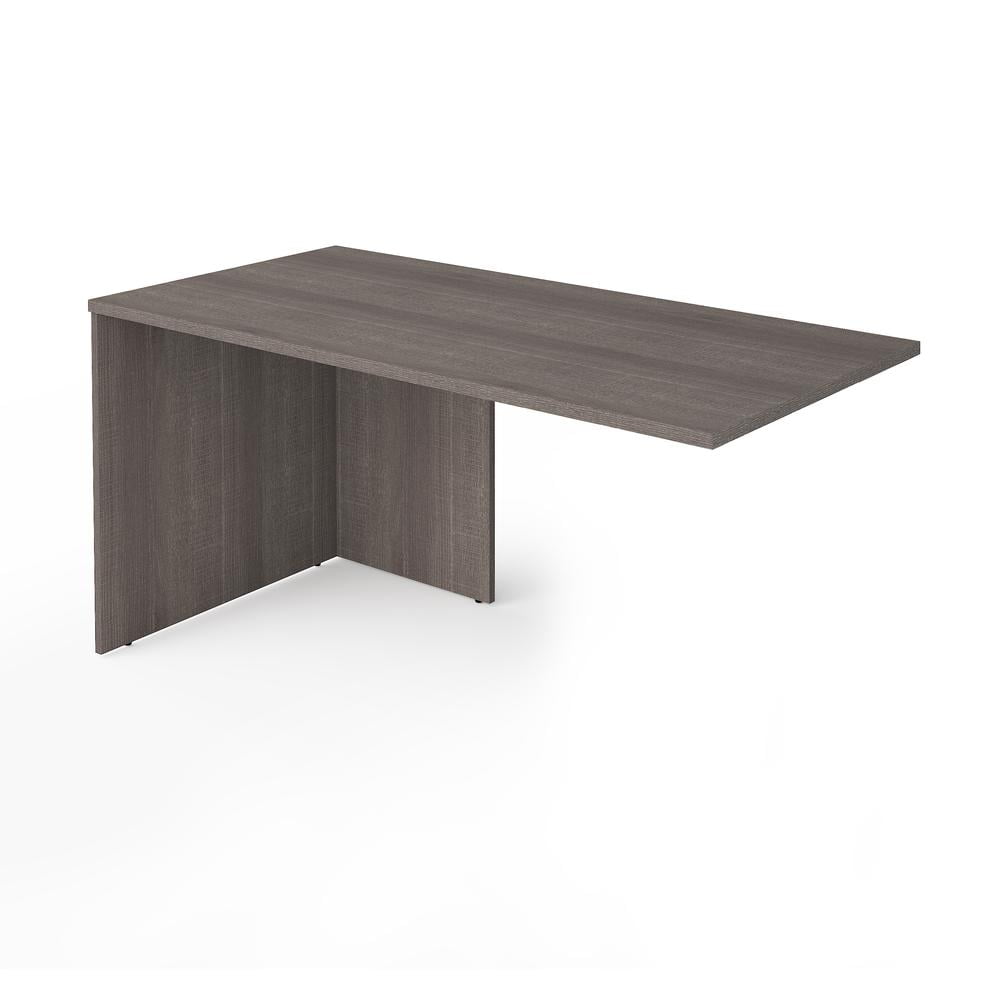 Bestar i3 Plus 59" Wooden Desk Return Table in Bark Gray - Walmart.com