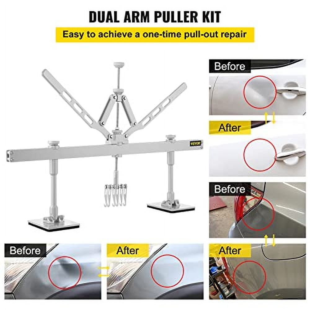 Bestauto Dent Pull Lever Bar 6 Claw Hook Dent Puller Single Leg Lifter ...
