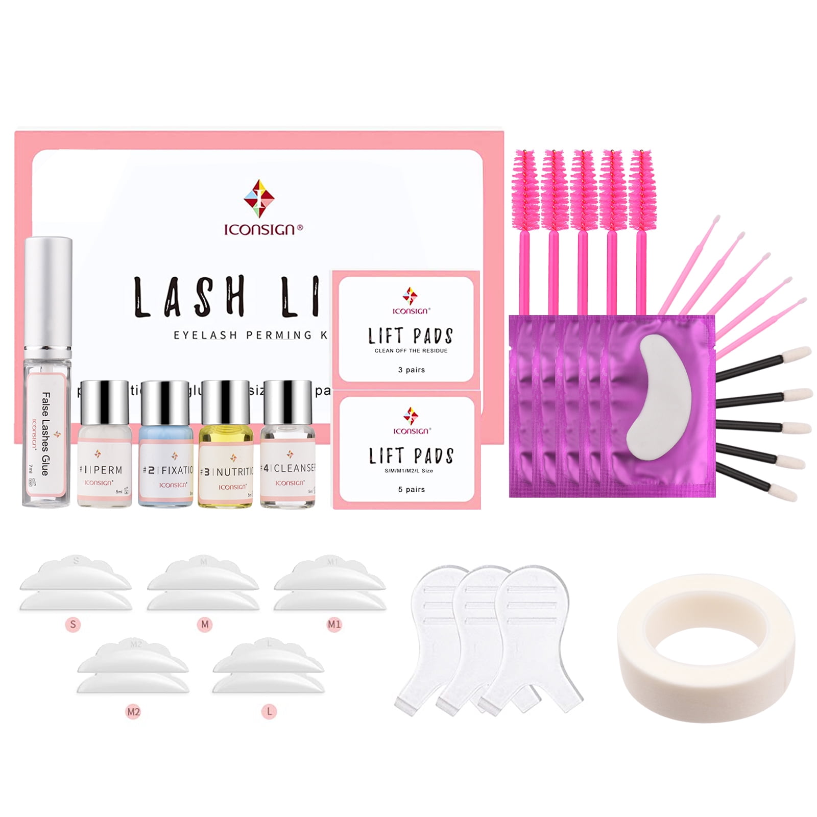 Bestauty ICONSIGN Lash Lift Kit Eyelash Perm Set Semi-Permanent Eyelash ...