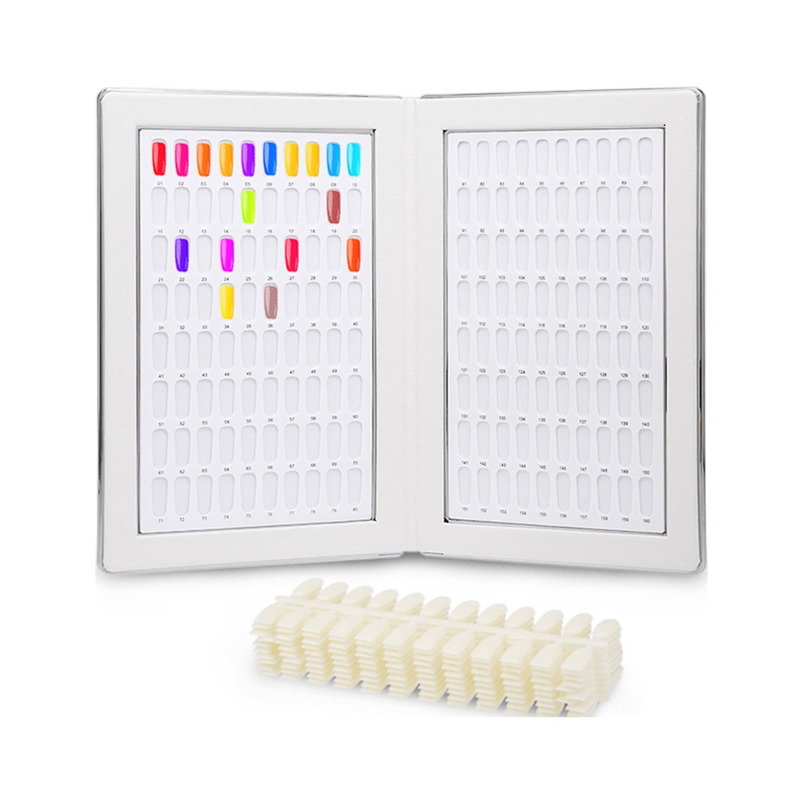 Bestauty Nail Color Display Book,Display Book 160 Nail Tips Nail Polish ...