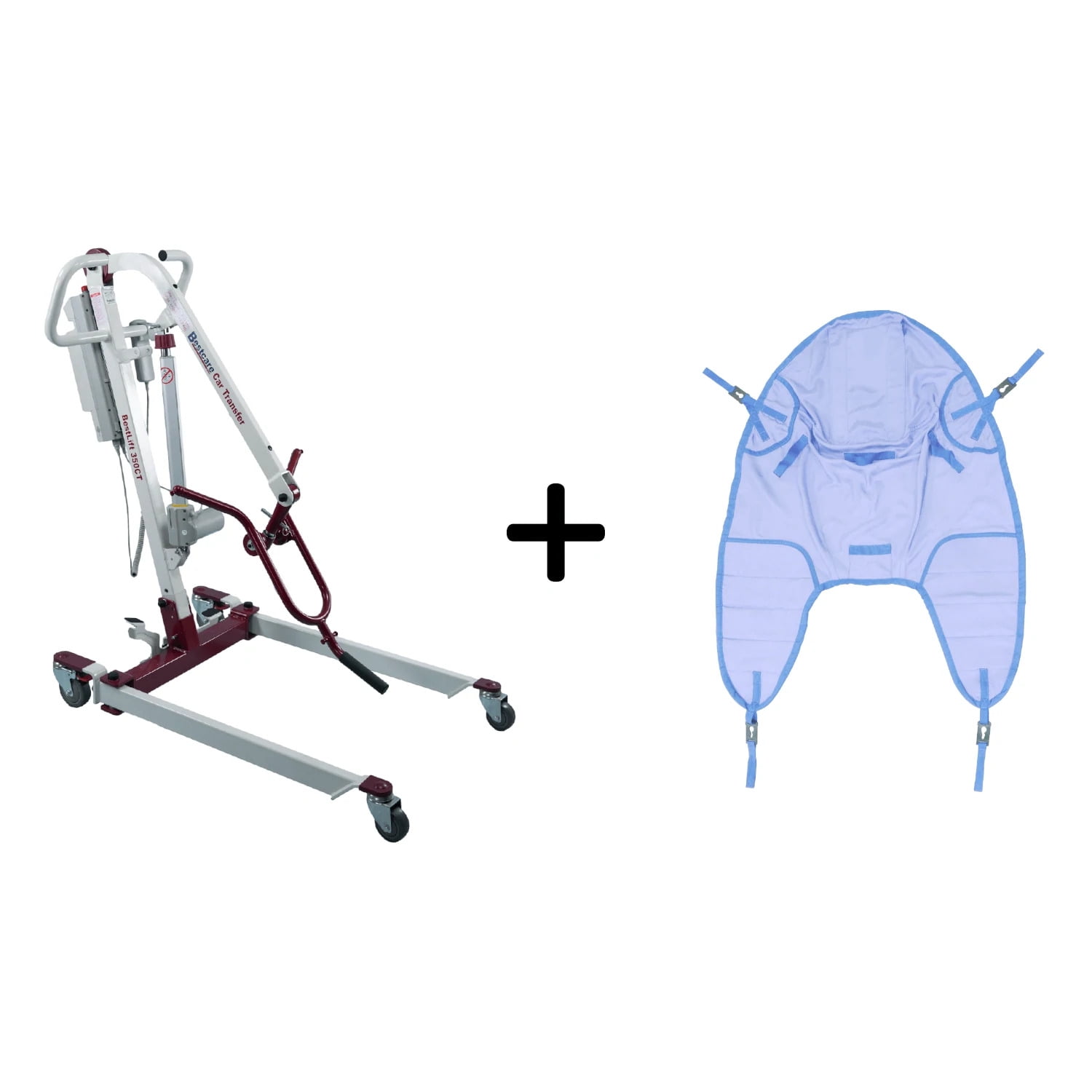 Bestcare PL350CT Electric Foldable Patient Car Transfer Lift - Elderly ...