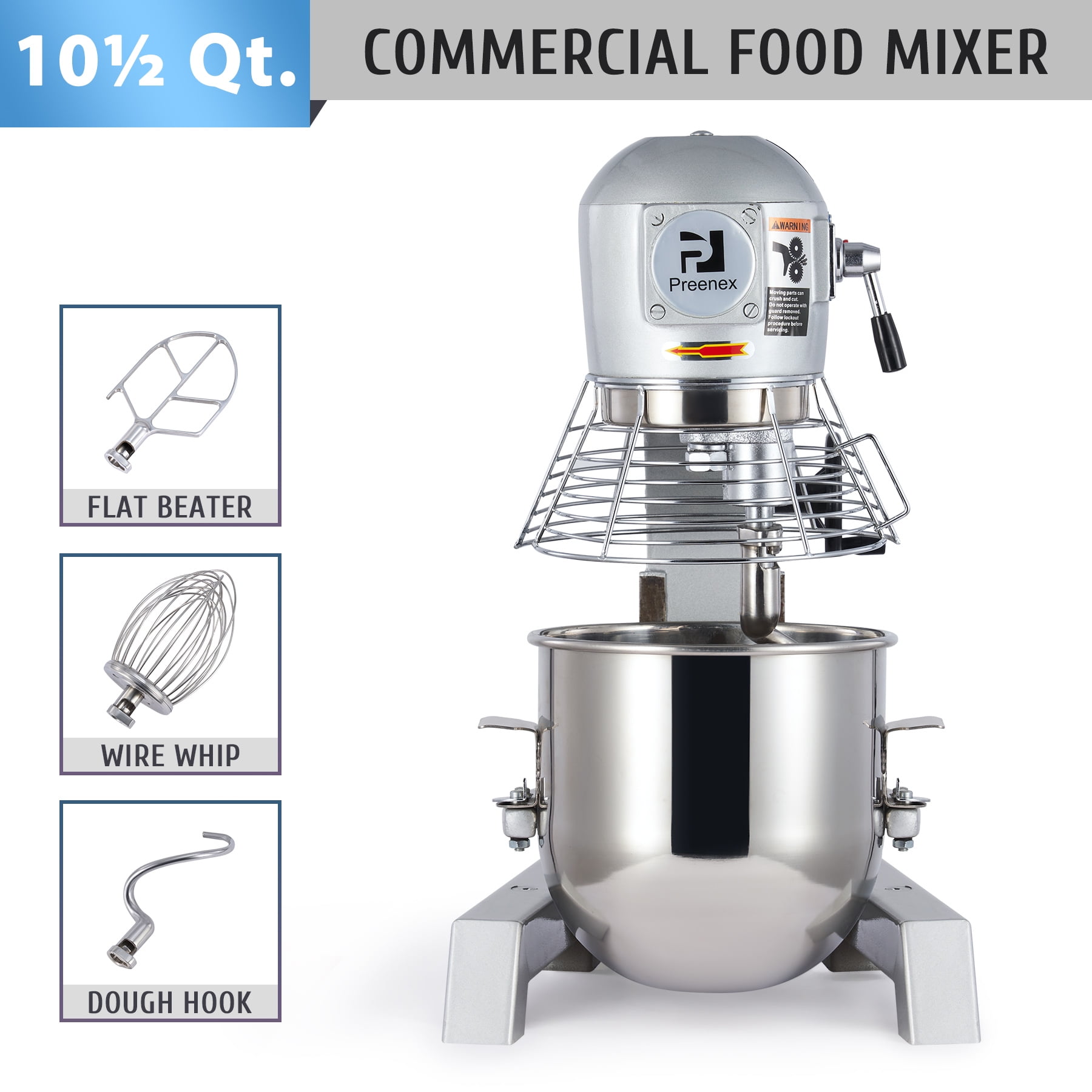 Bestco 10Qt Commercial Stand Mixer 600W Electric Food Mixing Machine ...