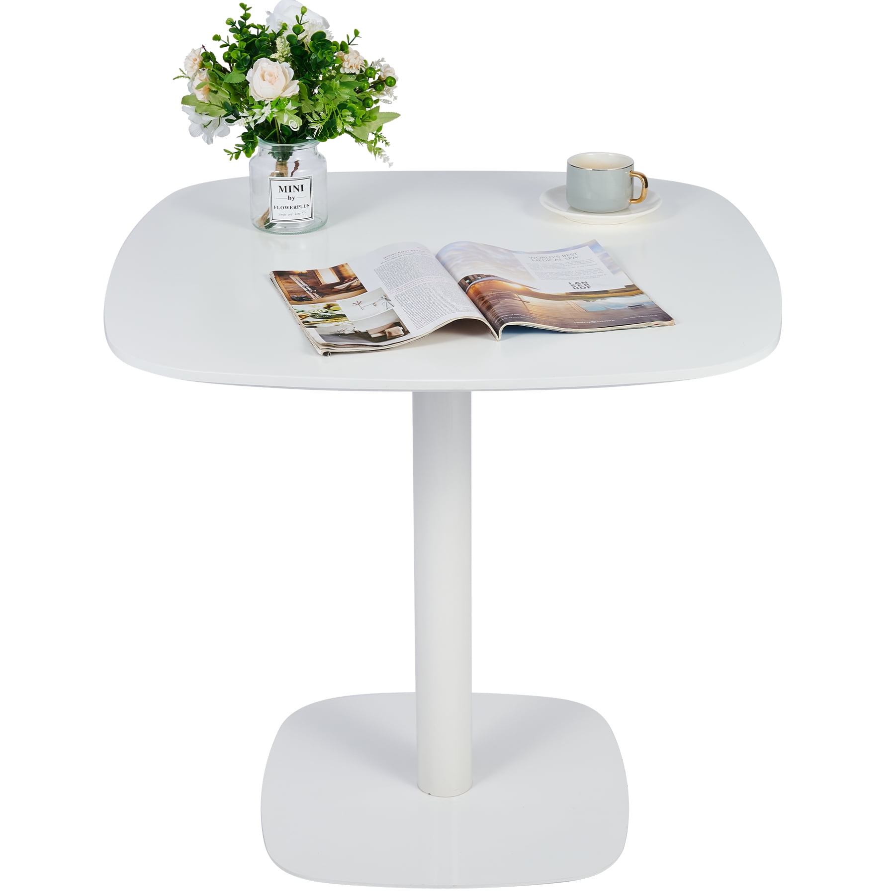 "Bestco 32"" Square Tulip Dining Table, Small Pedestal Table for Living ...