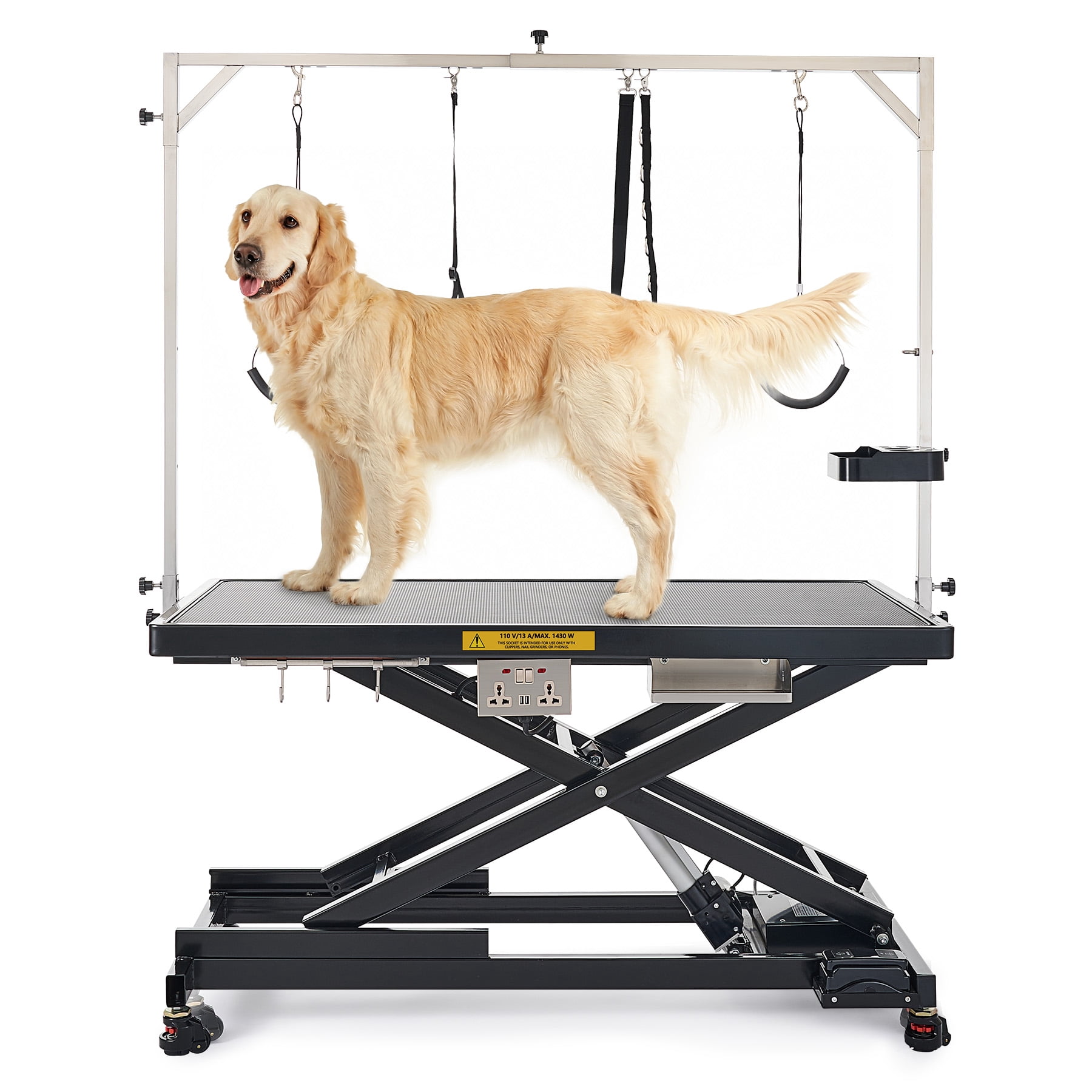 Bestco 47" Electric Dog Grooming Table Height Adjustable with X Shape ...