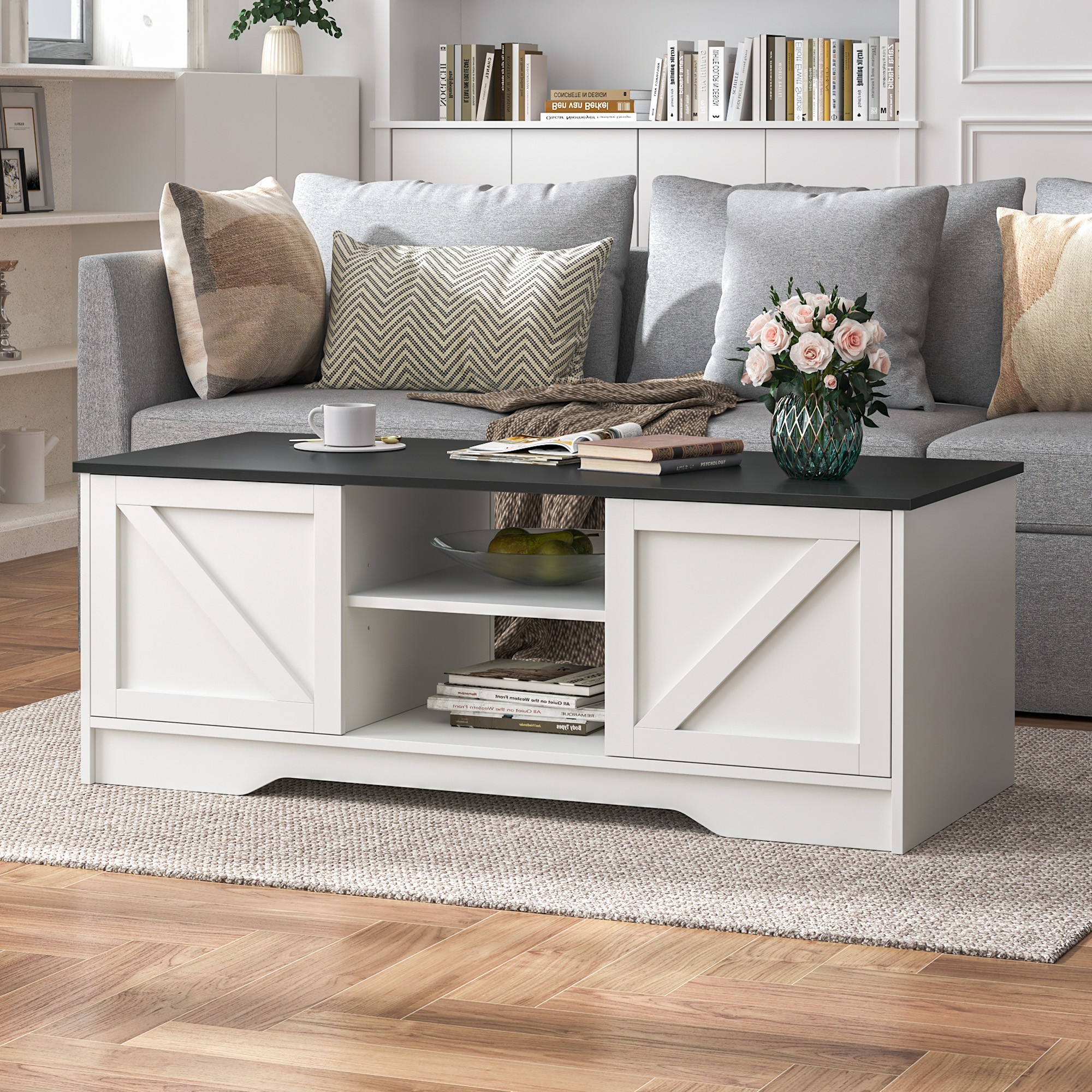 Mainstays Parsons Coffee Table, White - Walmart.com