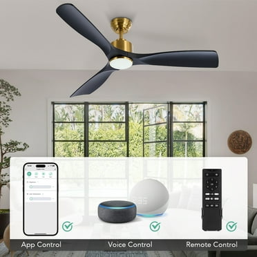 BlitzWill 36in Black Modern Ceiling Fan with Remote Control - Walmart.com