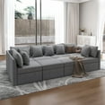 Bestco 6 Seat Modular Couches and Sofas Sectional Sleeper Sofa Bed with ...