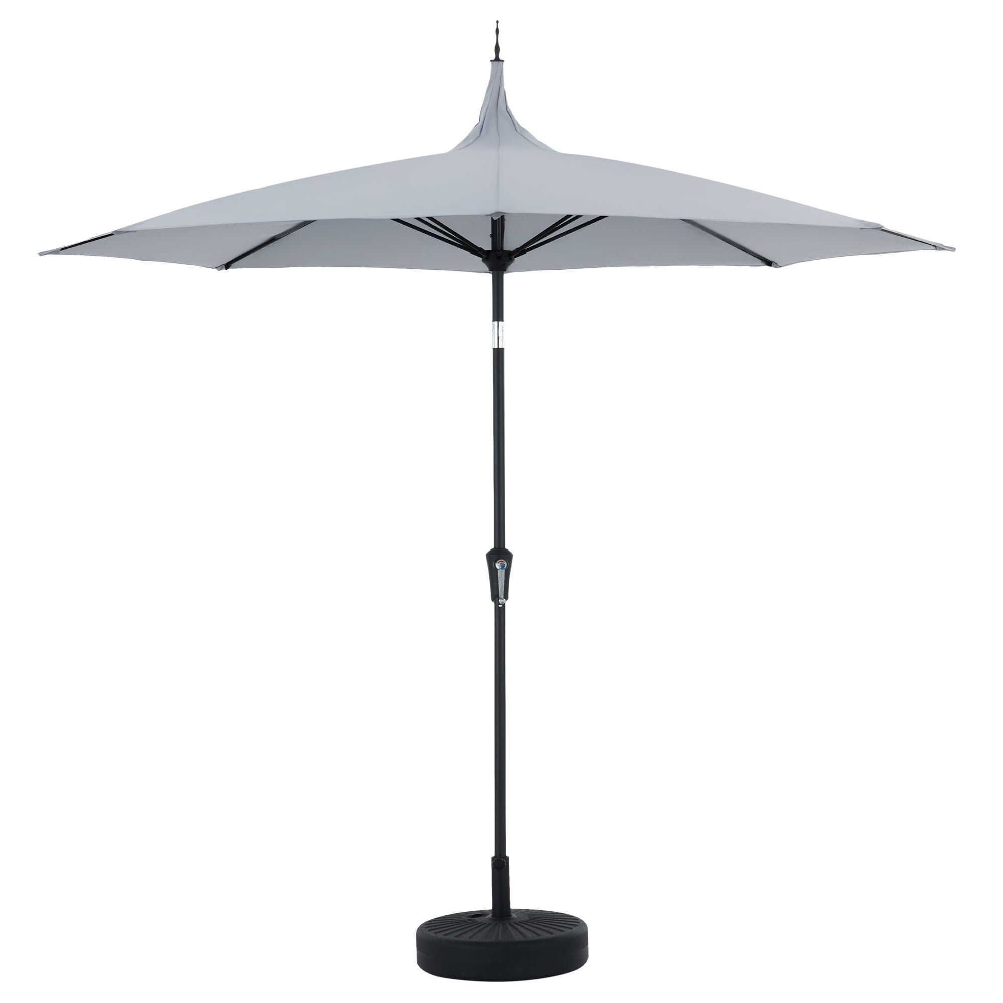 Bestco 9 ft Wide Patio Umbrella with Crank Handle, Adjustable Angle and ...