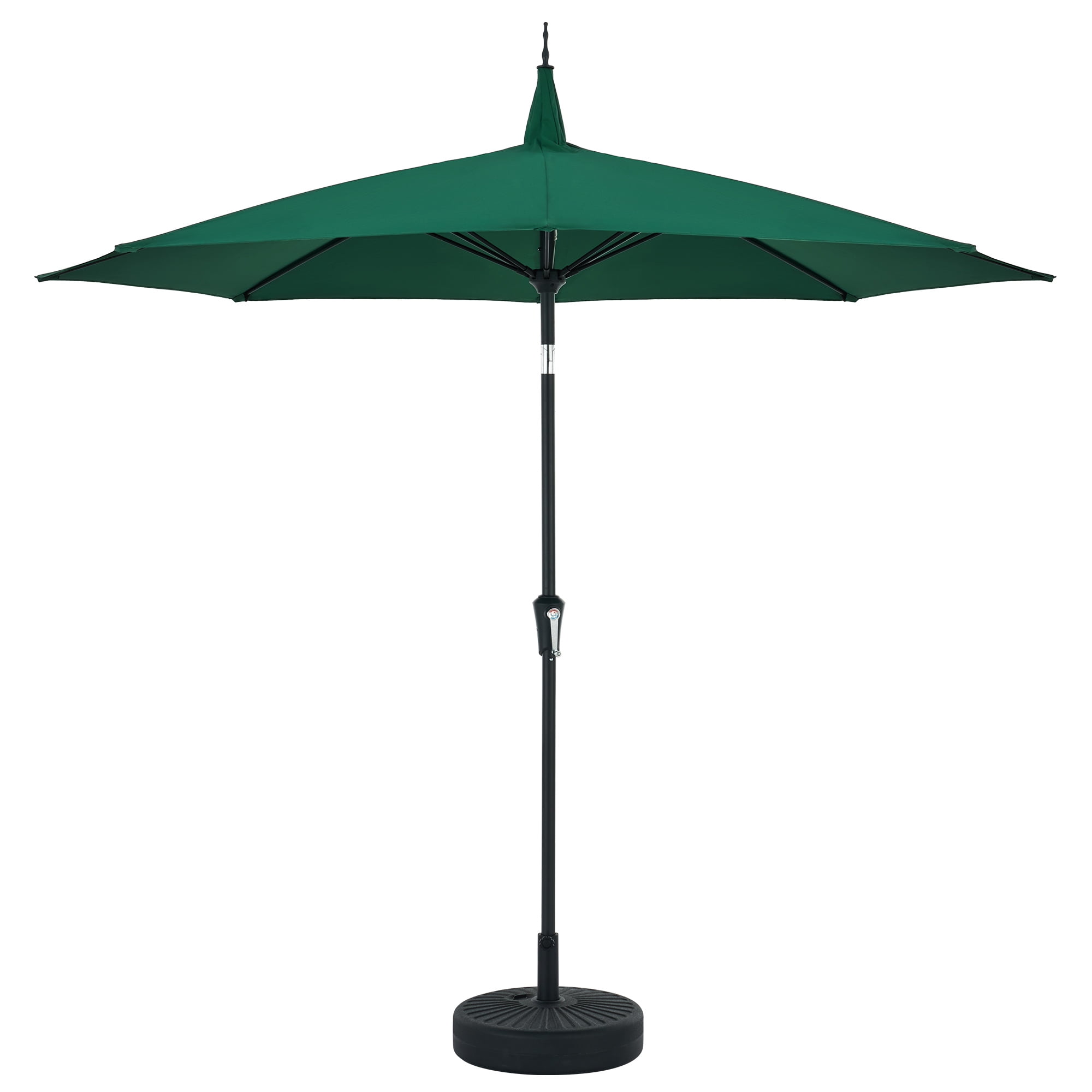 Bestco 9 ft Wide Patio Umbrella with Crank Handle, Adjustable Angle and ...