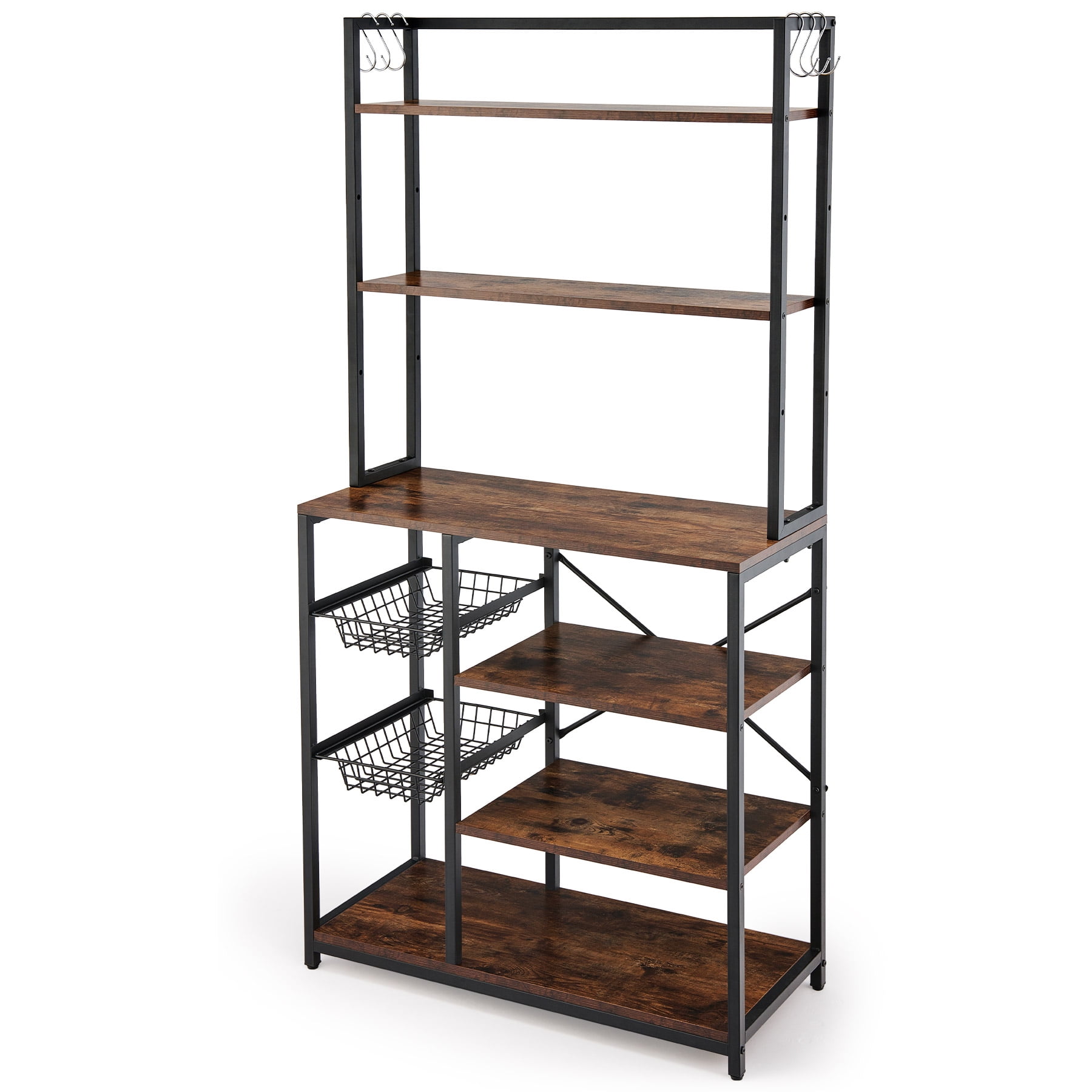 Bestco Modern Home Baker’s Rack, 6 Tier Kitchen Organization Storage ...