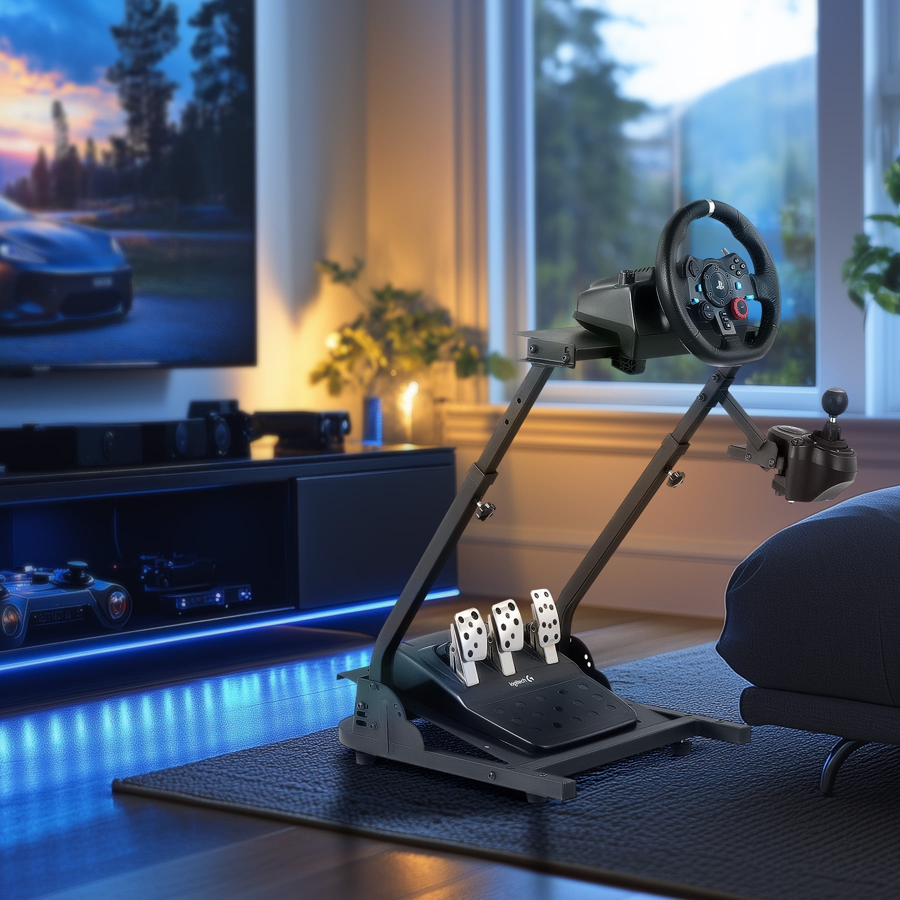 Bestco Racing Wheel Stand Simulator Cockpit for Logitech G920 G27 G25 ...