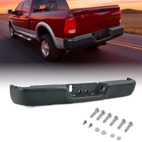 Bestco Rear Step Bumper For 2009-2018 Dodge Ram 1500 w/o Sensor Holes w ...