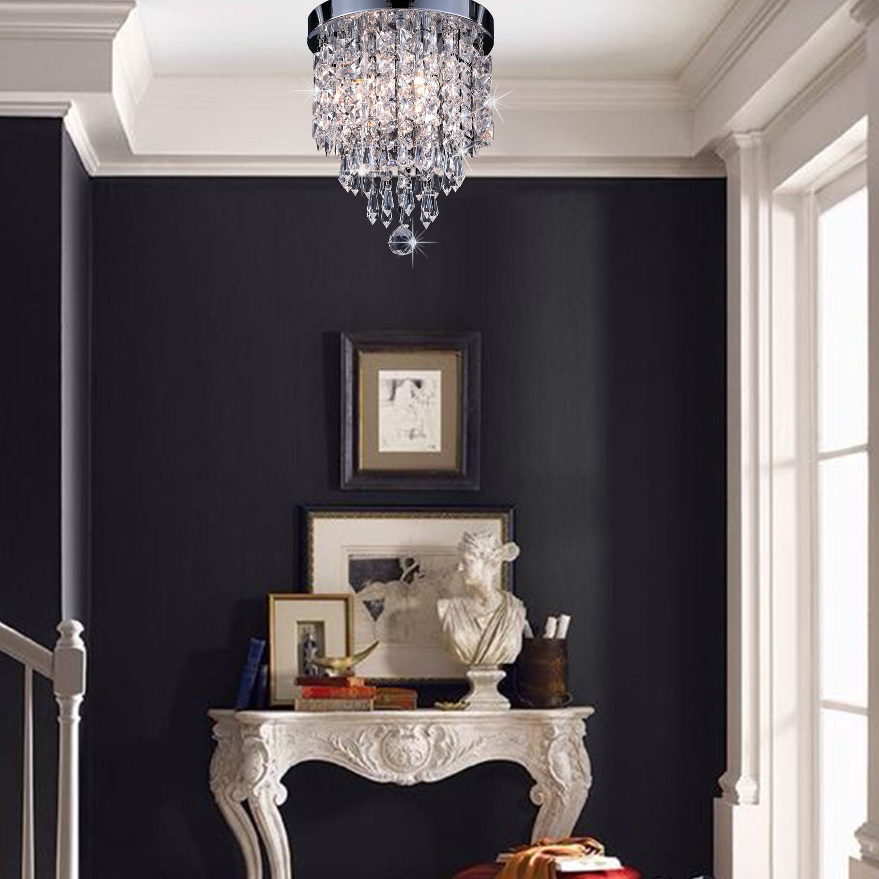 Bestco UL Listed Modern Crystal Ceiling Light Chandelier 3 Light Lamp ... Bestco UL Listed Modern Crystal Ceiling Light Chandelier 3 Light Lamp ...