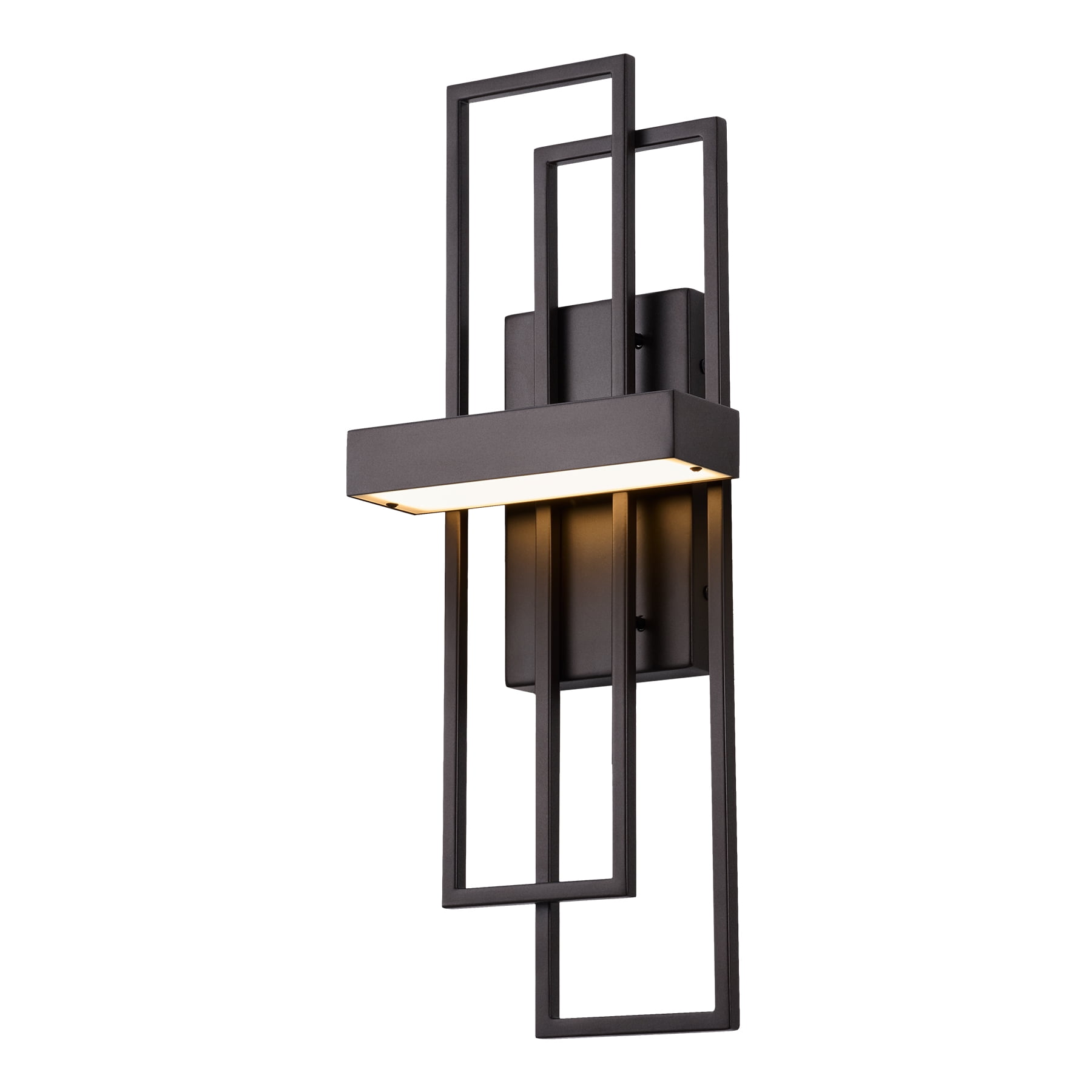 Bestco Wall Sconce Modern Single Light Fixture w Integrated LED Metal ...