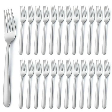 "ReaNea Gold Dinner Fork Set, 6 Pieces Stainless Steel Flatware, 8.17 ...