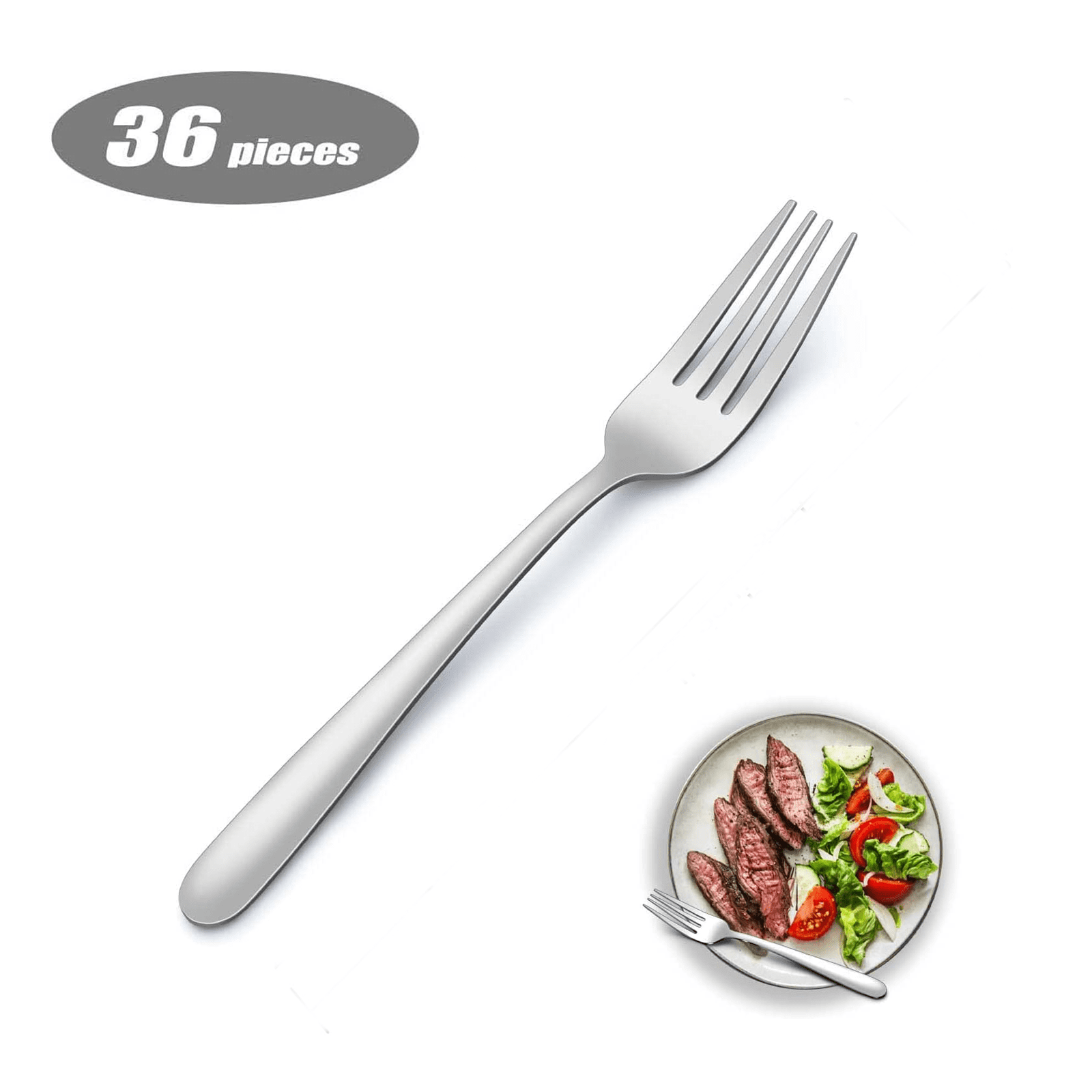 Bestdin 36-Piece Stainless Steel Salad Forks, 5.9 Inch, Mirror Polished ...