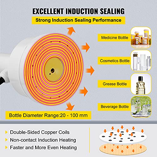 Bestequip Induction Sealer, 20mm-100mm 110V Induction Bottle Sealing ...