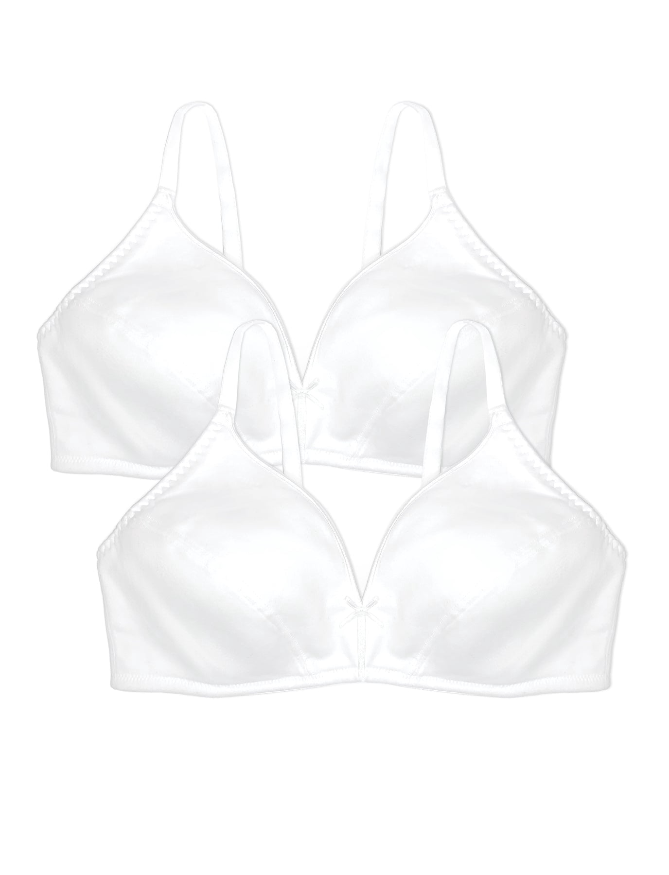 Bestform Cotton Wireless Bra with Lightly Lined Cups, 2-Pack 5006255 ...
