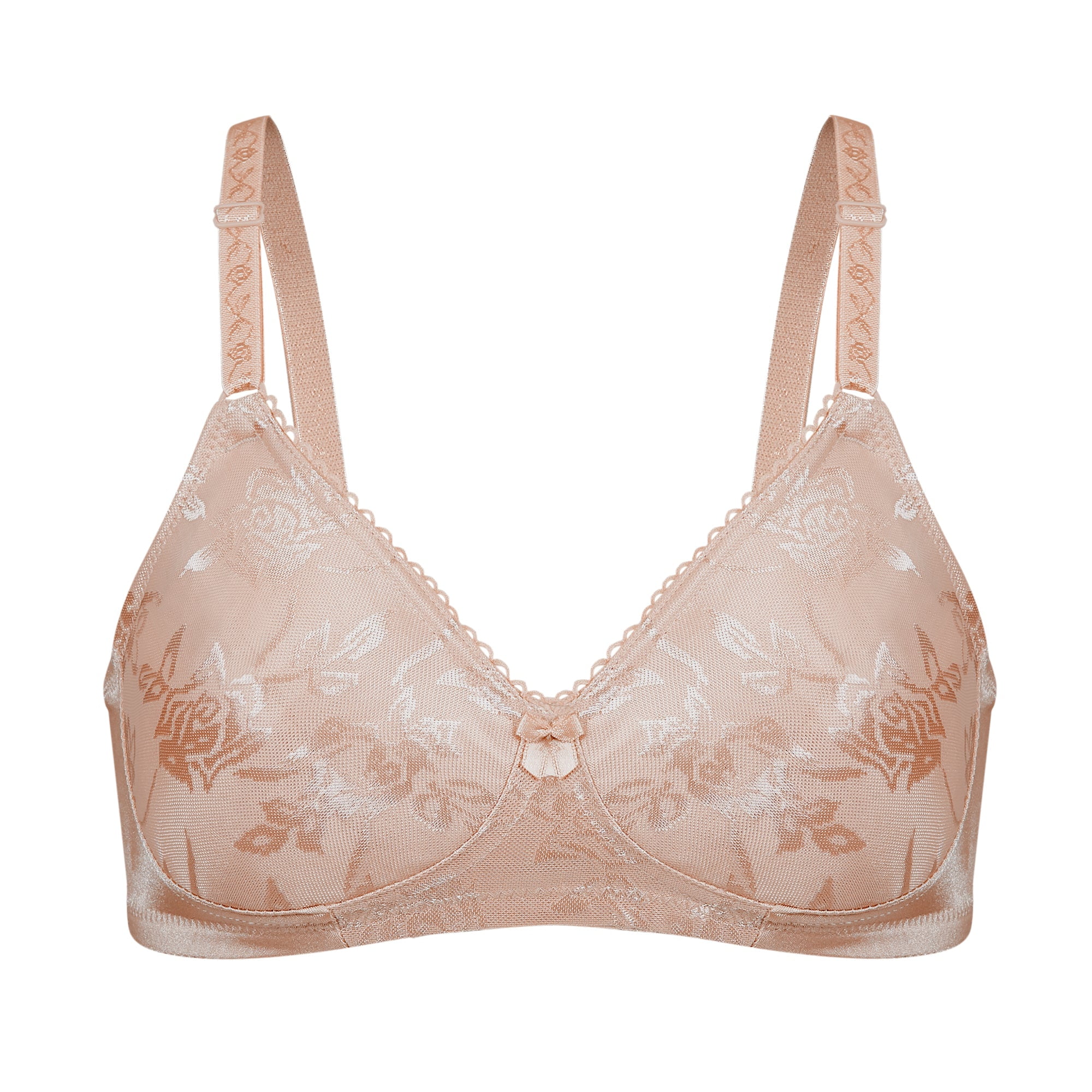Womens Bestform 5006222 Floral Jacquard Wireless Soft Cup Bra with ...