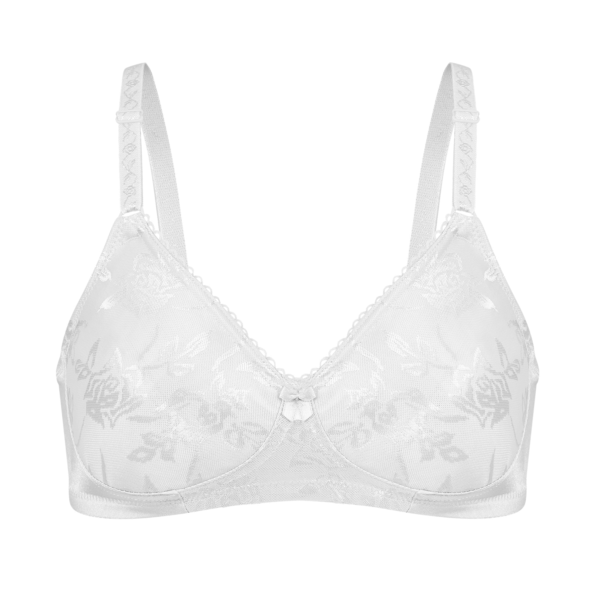 Womens Bestform 5006222 Floral Jacquard Wireless Soft Cup Bra with ...