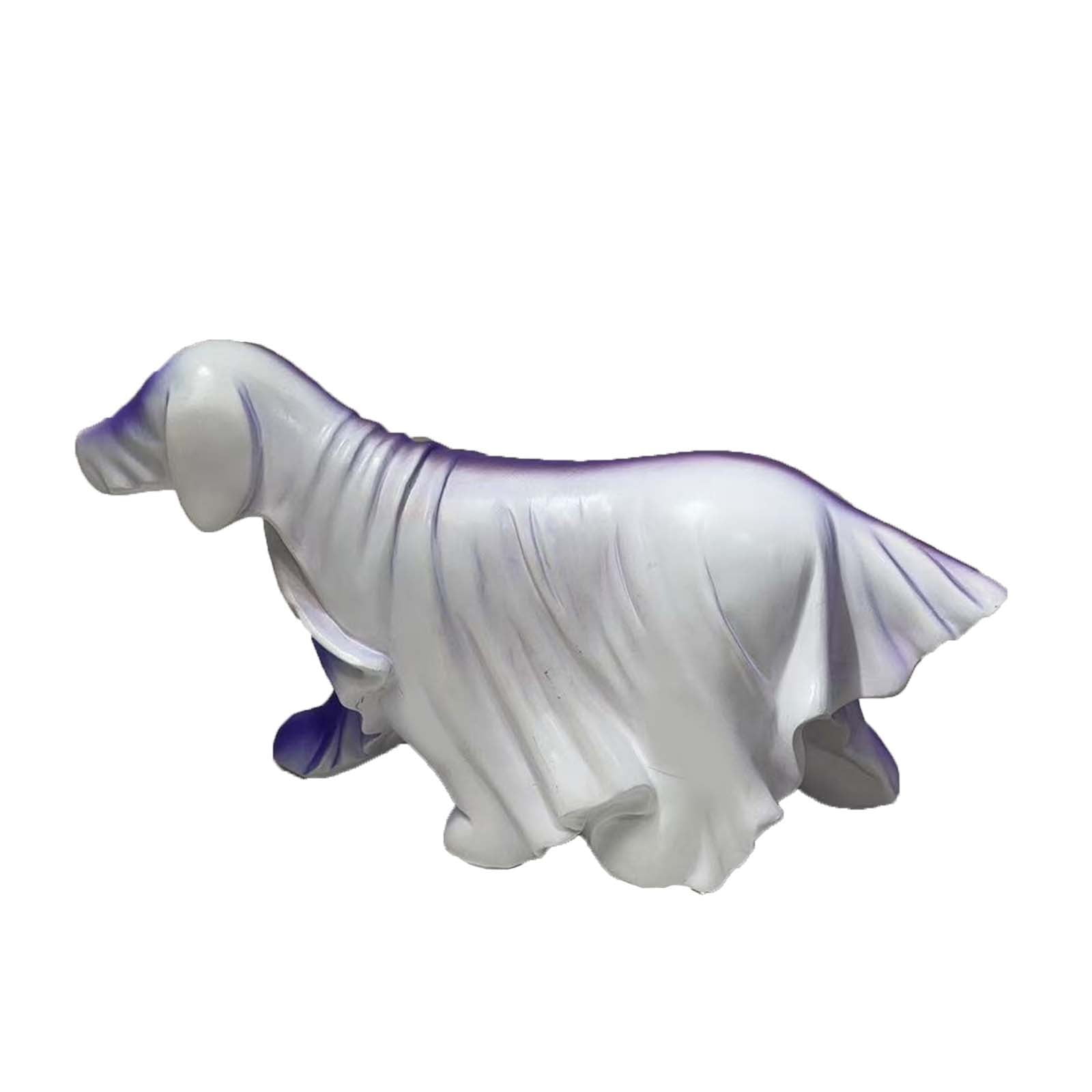 Besthm 2025 Halloween Ghost Dog Figurine, 3D Spooky Ghosts Dogs ...
