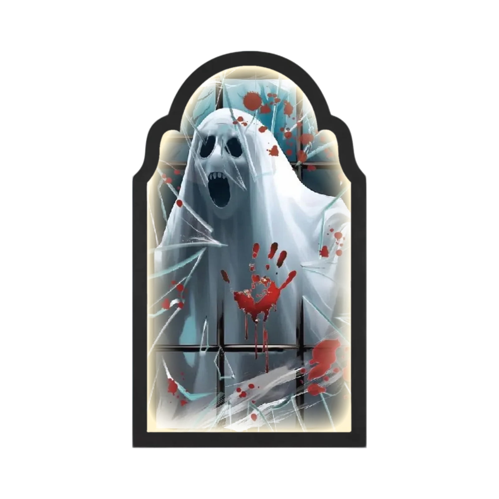 Besthm 2025 Halloween Novelty Ghost Mirror, Hologram Ghost Skeleton ...