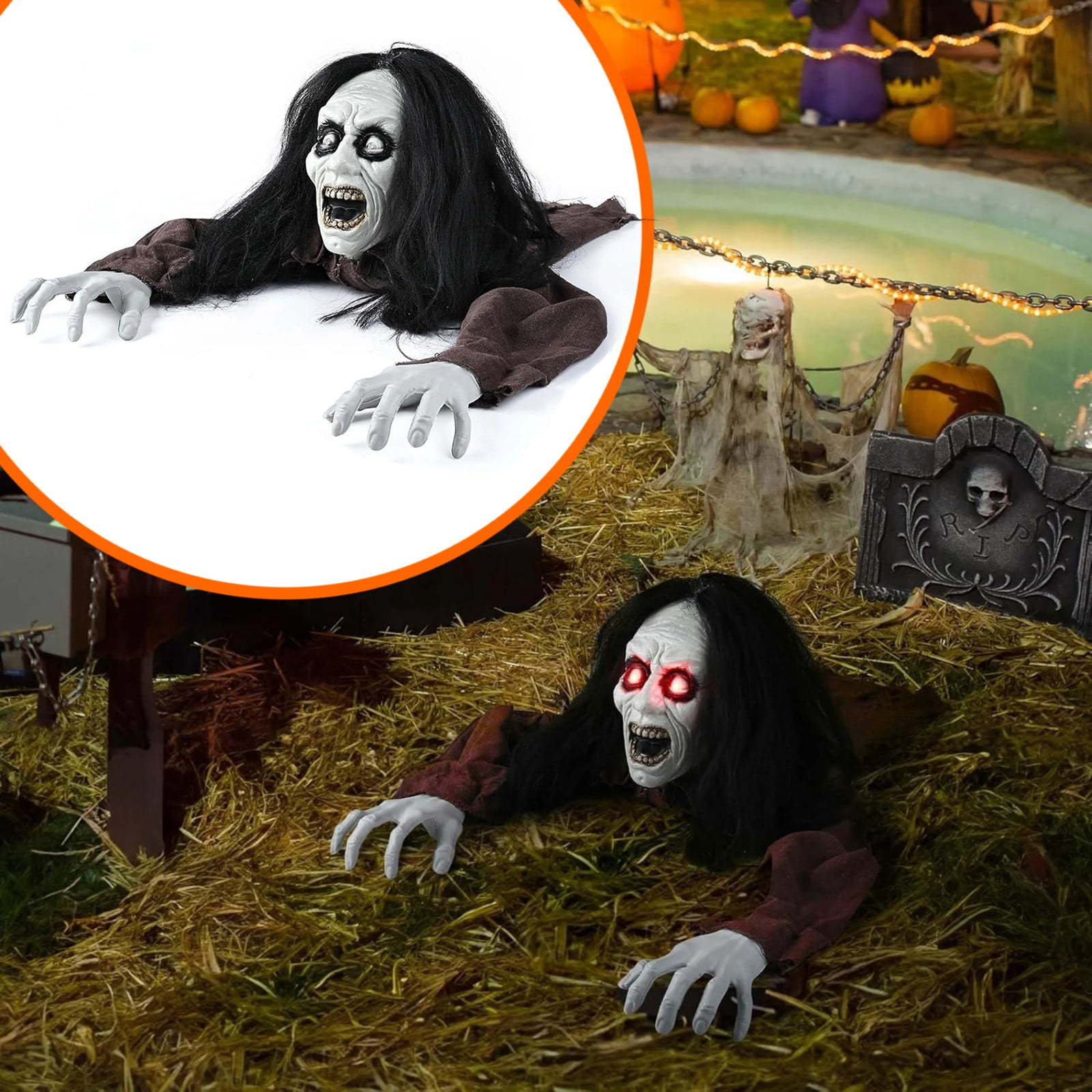 Besthm 2025 NEW Halloween Decoration Halloween Prop Zombie ...