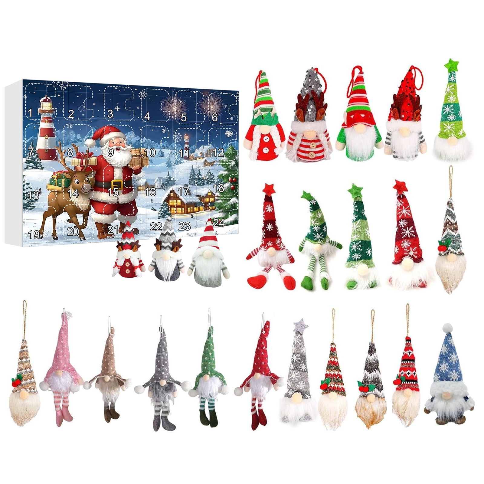 Besthm Enchanting Christmas Gnome Advent Calendar 2025, 24pc ...