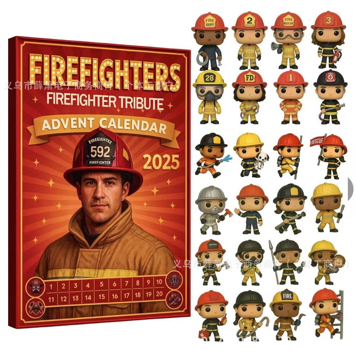 Besthm Firefighter Advent Calendar 2025, 24 Days Christmas Countdown ...
