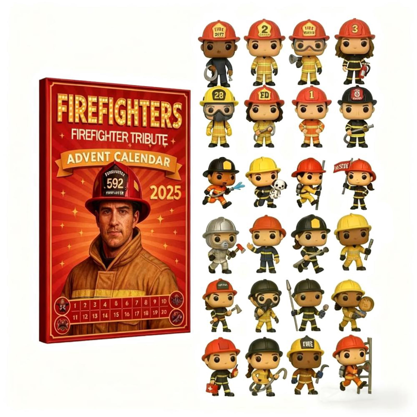 Besthm Firefighter Tribute Advent Calendar 2025, 24 Day Christmas ...
