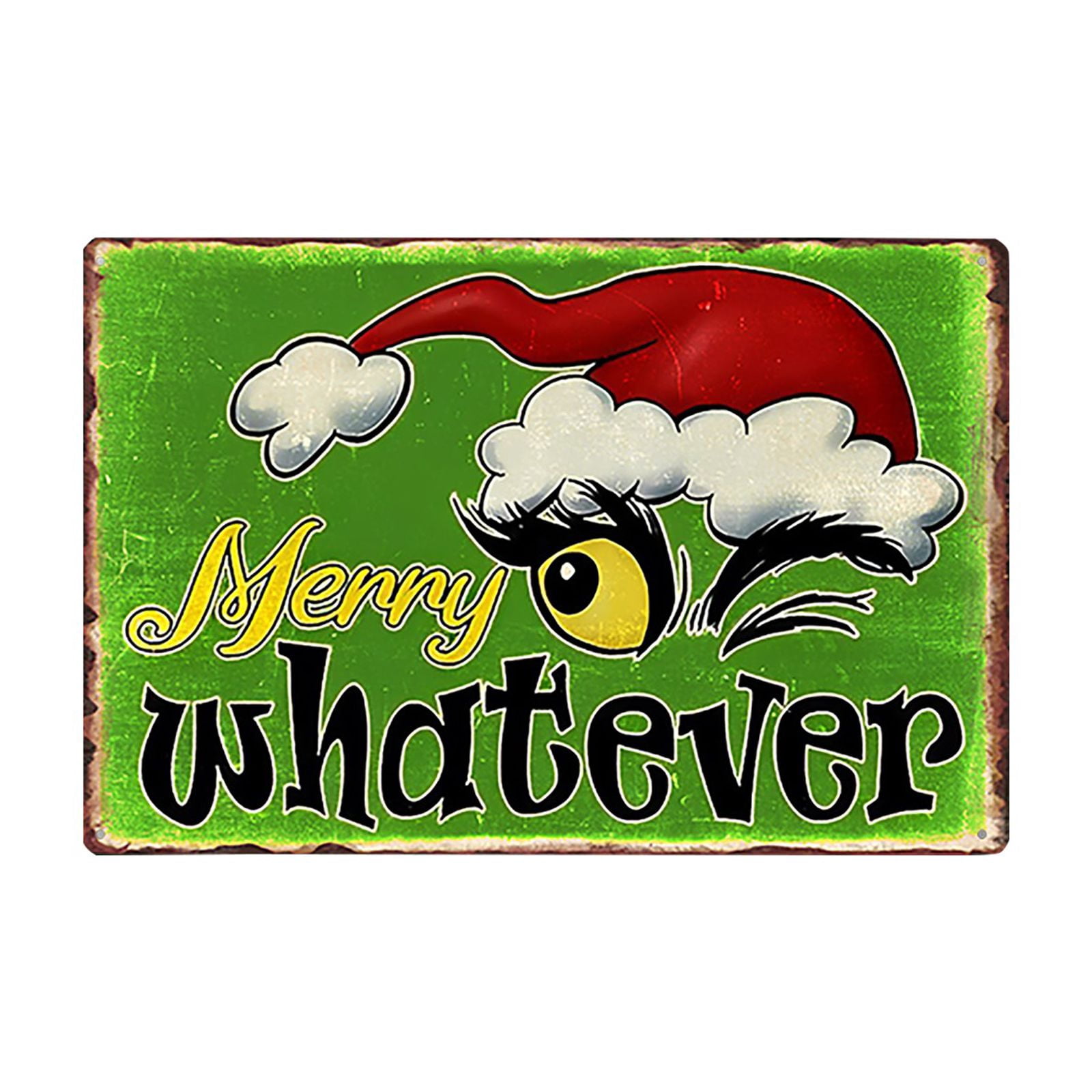 Besthm Funny Grinch Poster Vintage Tin Sign for Bar Office Home Iron ...