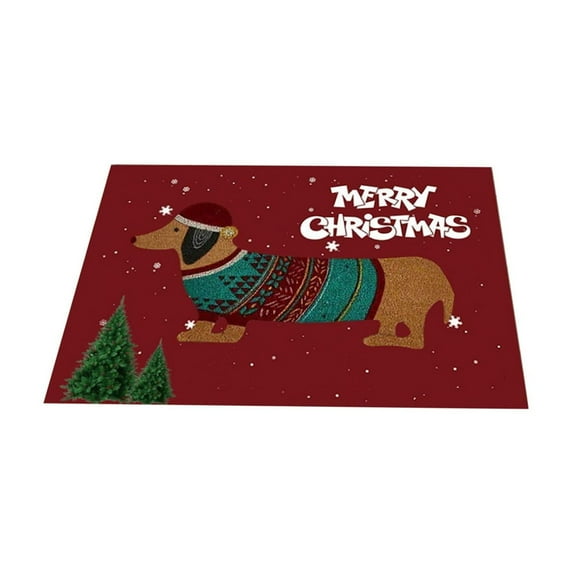 Besthm Grinch Christmas Bath Mat Christmas Bathroom Rug for Kids Non ...