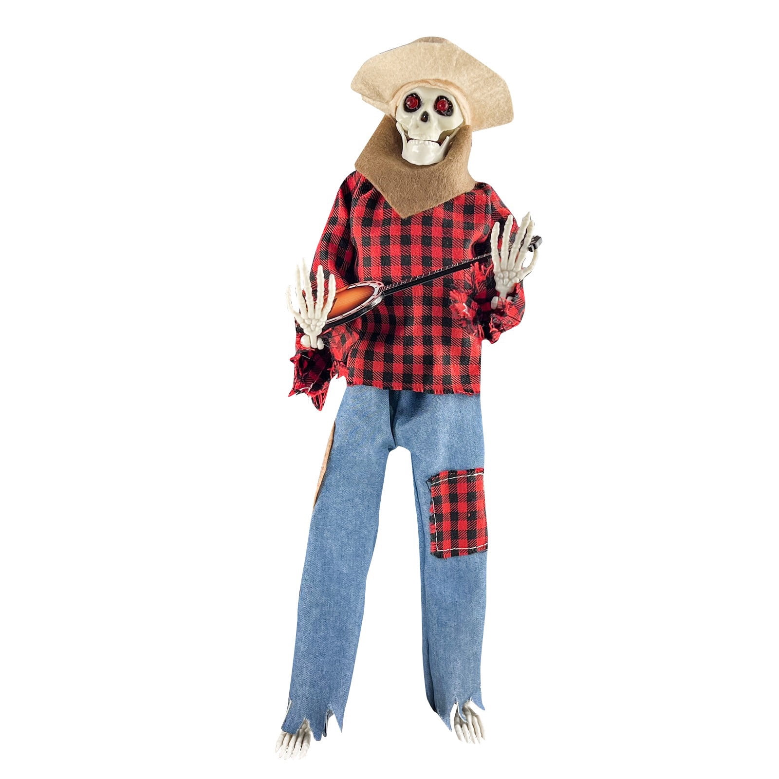 Besthm Halloween Animated Banjo Skeletons Ornament Skeleton Guitarist ...
