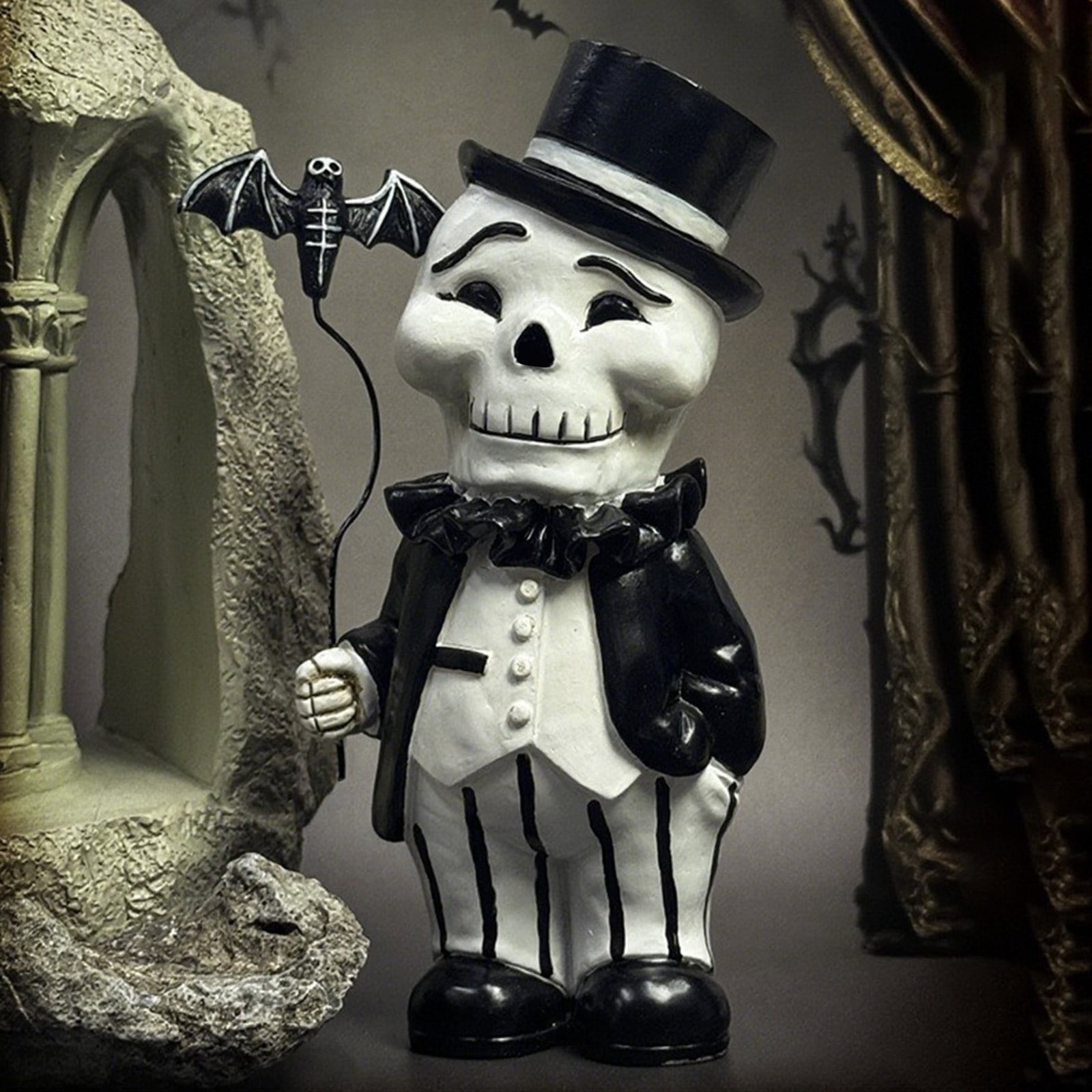 Besthm Halloween Dapper Desmond Skeleton, 7-Inch Victorian Gothic ...