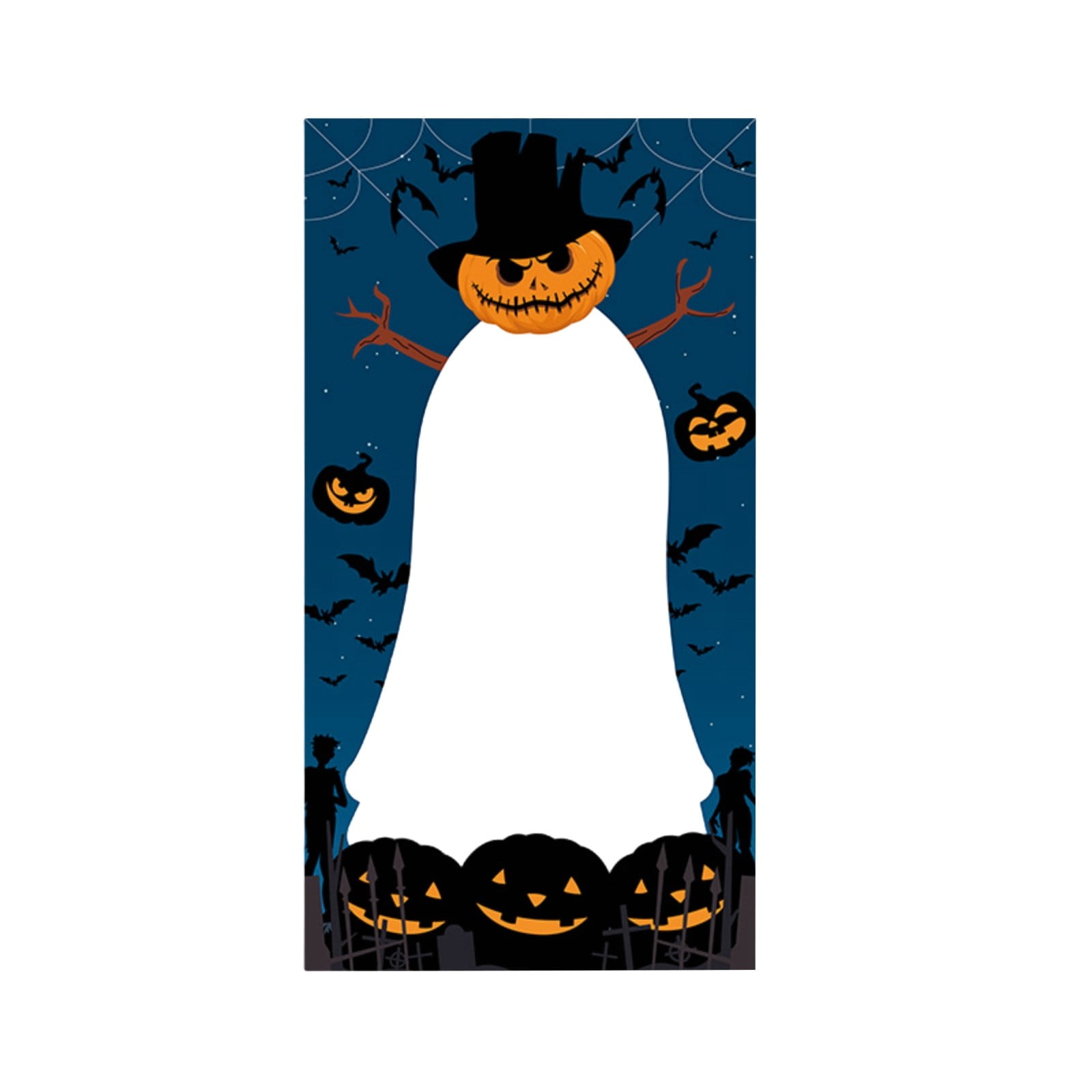 Besthm Happy Halloween Theme Sign Poster Banner Backdrop with Pumpkin ...