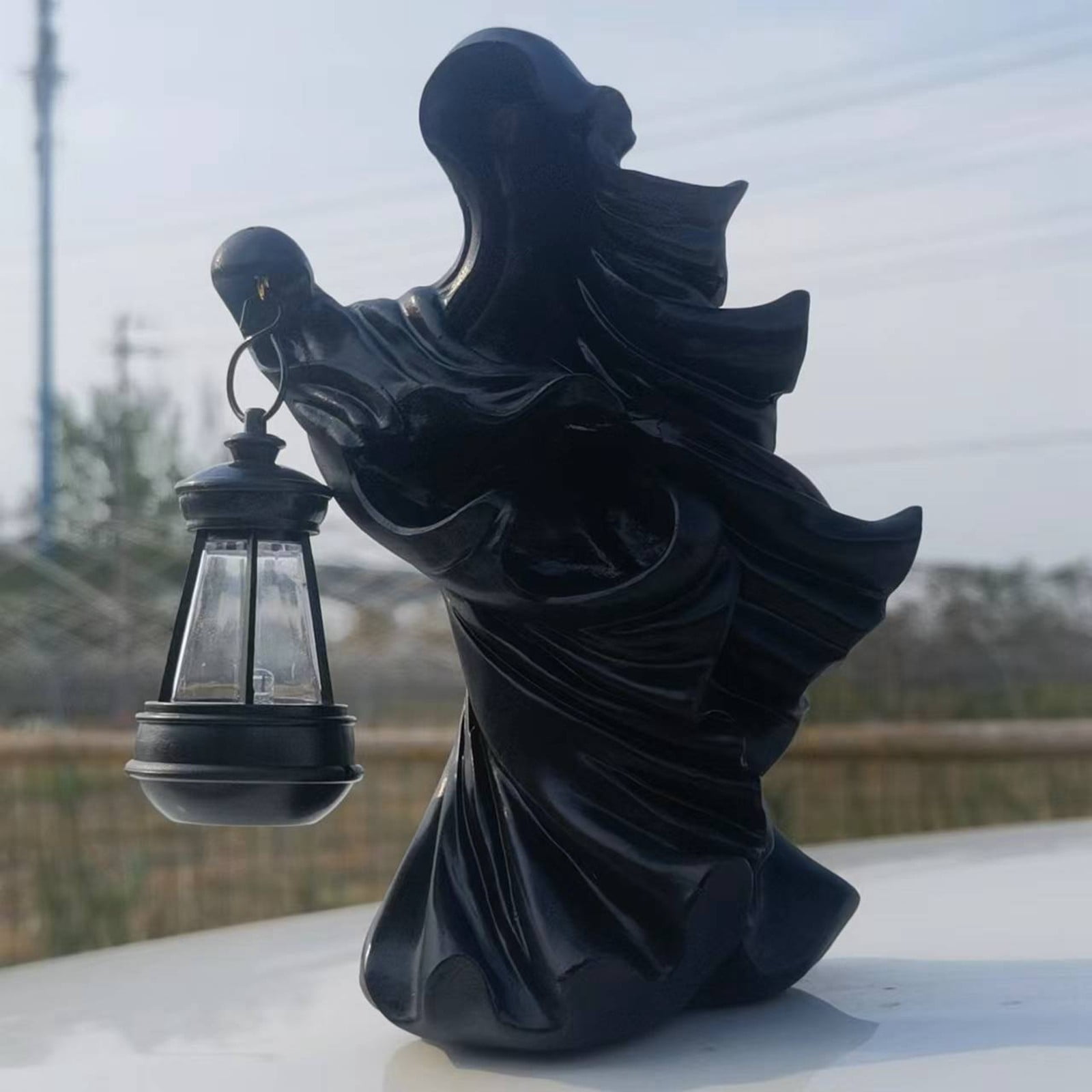 Besthm Looking for Light Statue Indoor, Outdoor Witch Decoration Lamp ...