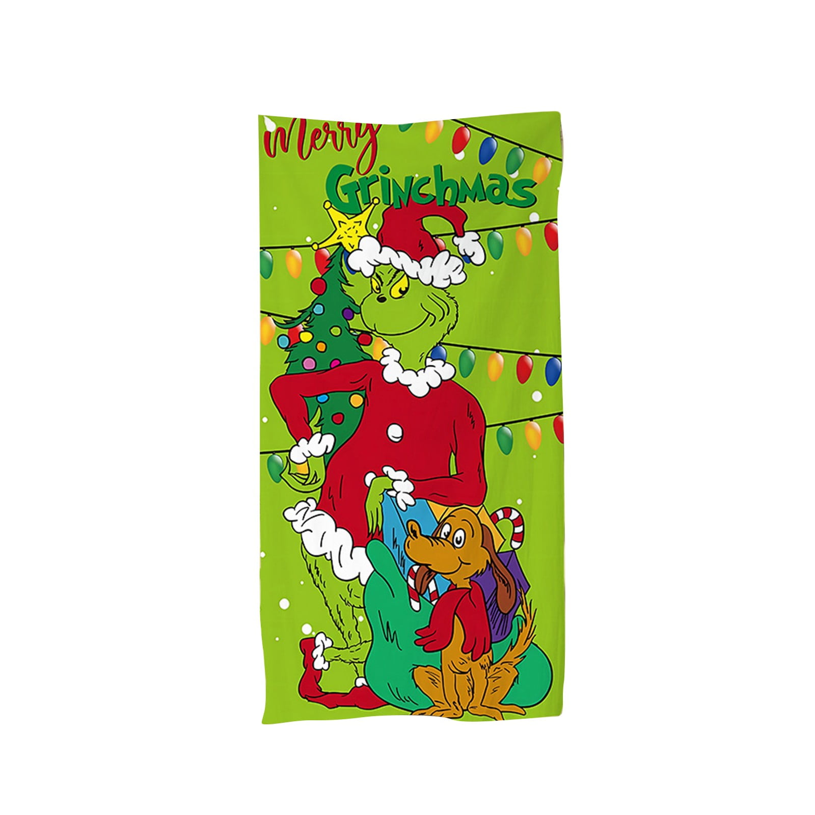 Besthm Merry Christmas G-rinch Bathroom Towels, Green Hand Towels for ...